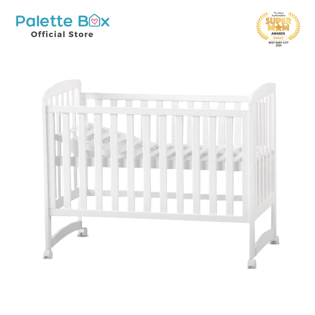 Palette Box 10-in-1 Convertible Baby Cot – Toddler Bed, Co-Sleeper ...