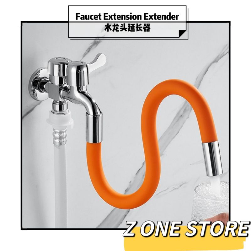 30cm Faucet Extension Extender Universal 360 Degree Rotating Silicone ...