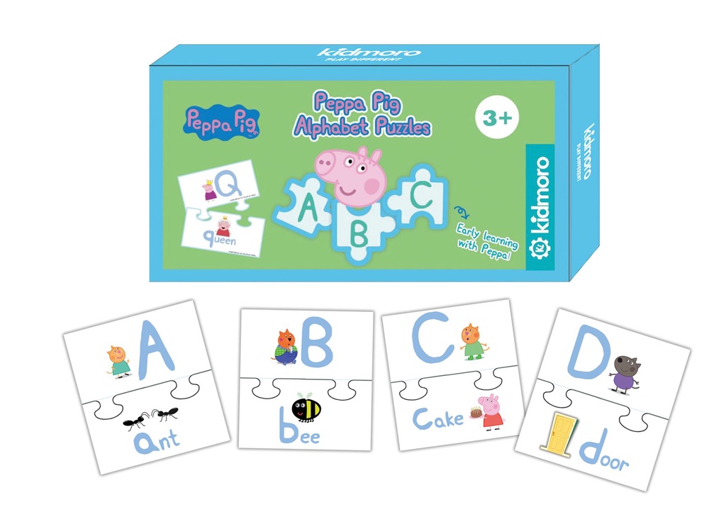Kidmoro Peppa Pig Alphabet Puzzle, Learn your Kids Alphabet with Peppa ...