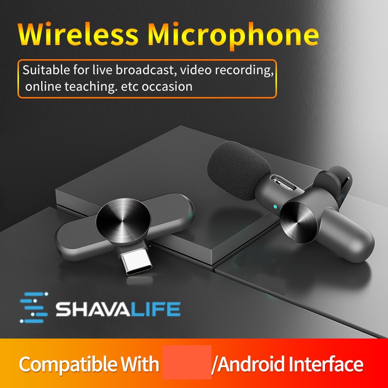 【SG🇸🇬 Ready Stock】Wireless Microphone for All Phones Wireless Lavalier ...