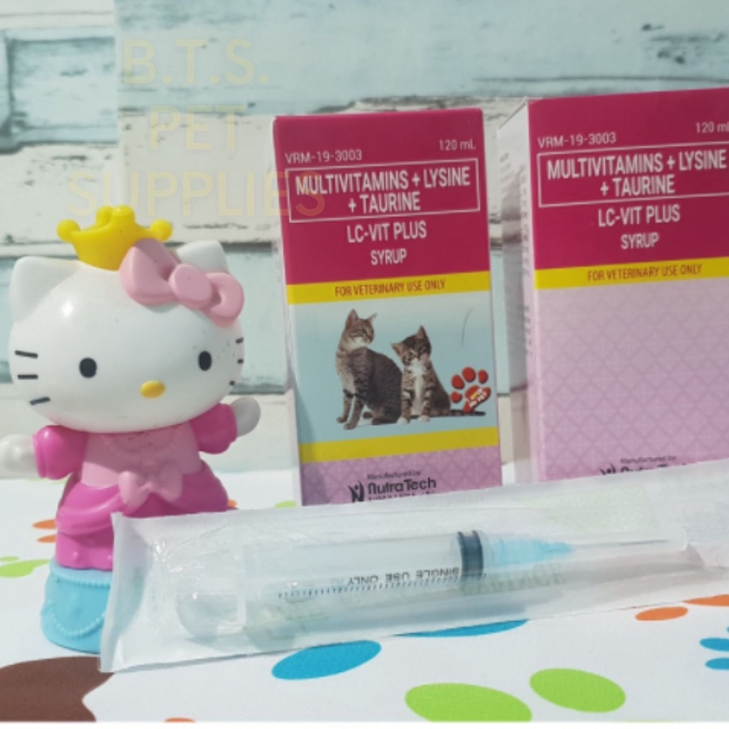LC VIT PLUS Syrup for CATS (120ml) with Free Syringe | Shopee Singapore