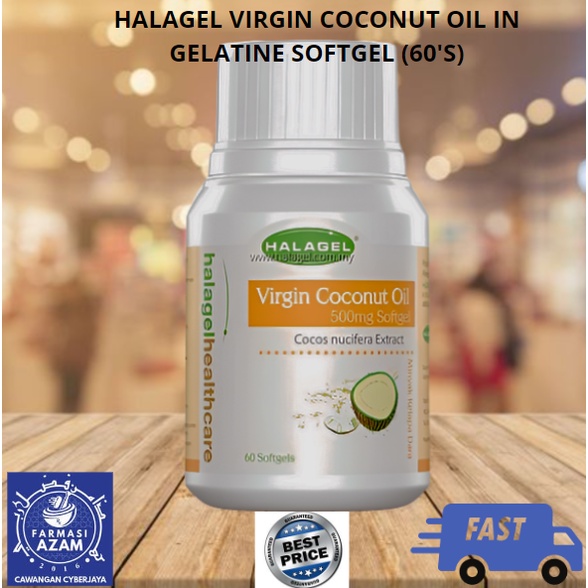 Halagel Virgin Coconut Oil In Gelatine Softgel (60'S) | Shopee Singapore