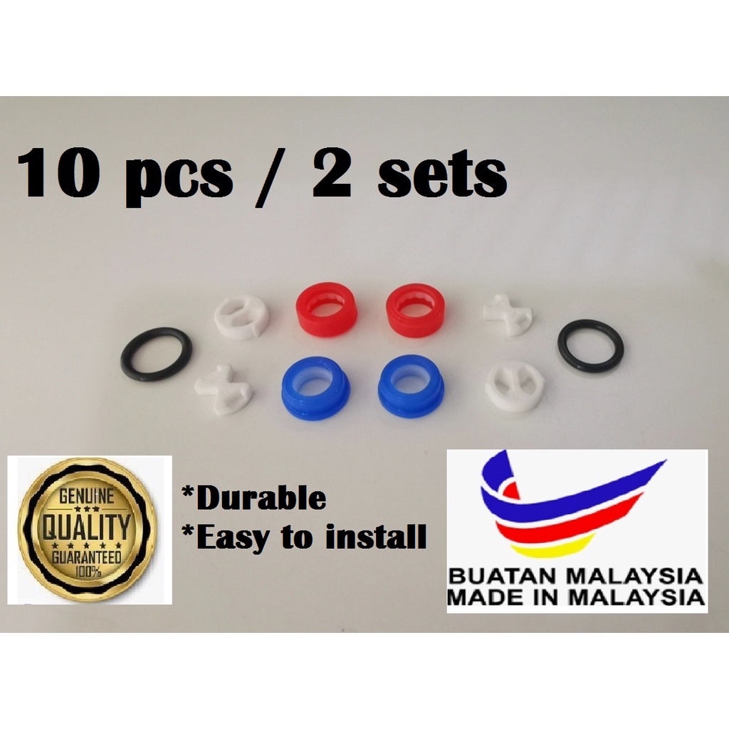 2 SETS Valve Tap Ceramic Disc & Silicon Washer Gasket Repair ...