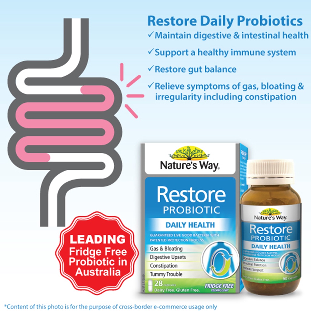 Nature's Way Restore Probiotic Daily Health 28S | Shopee Singapore
