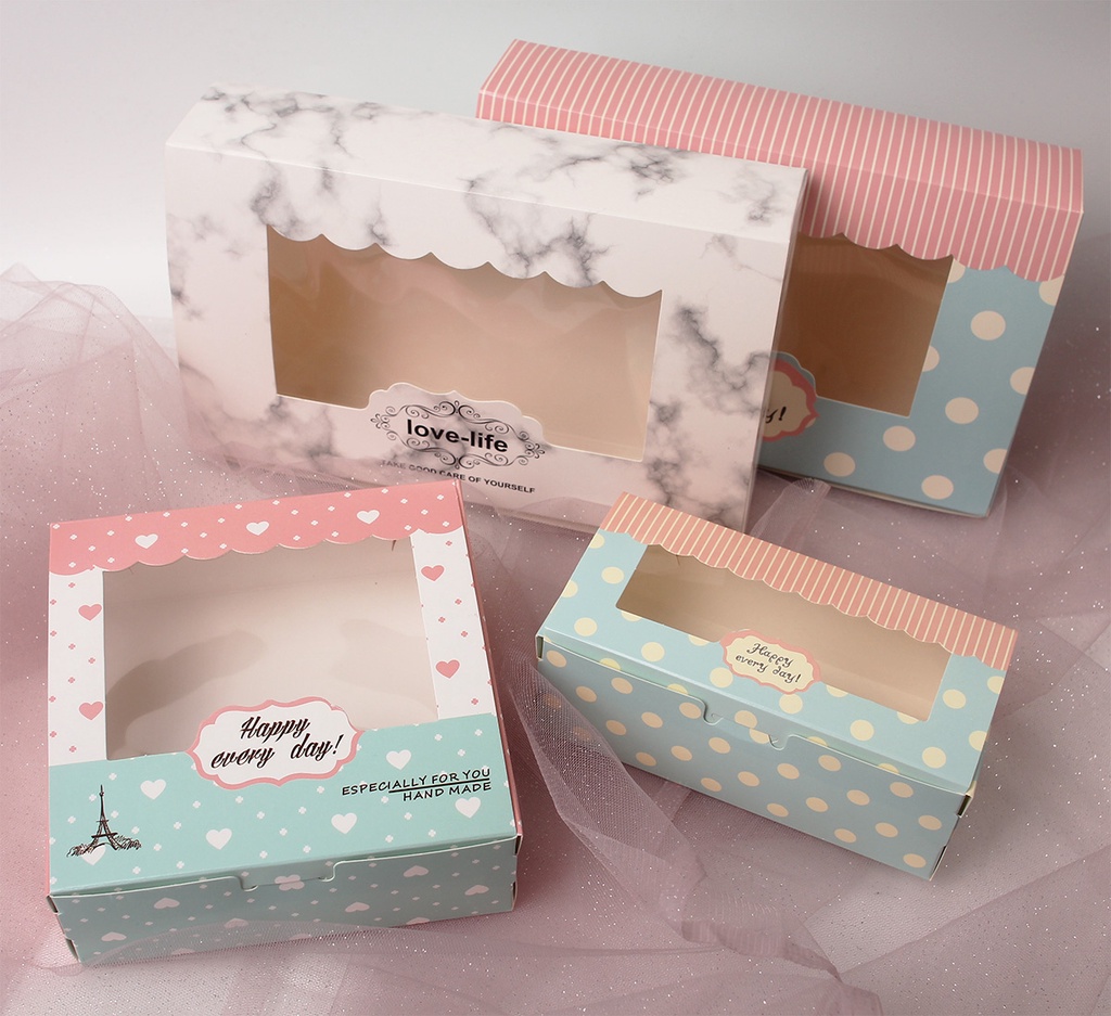 🇸🇬 Kraft Box takeaway Box Mooncake box/Cake box/ cupcake/ Brownie ...