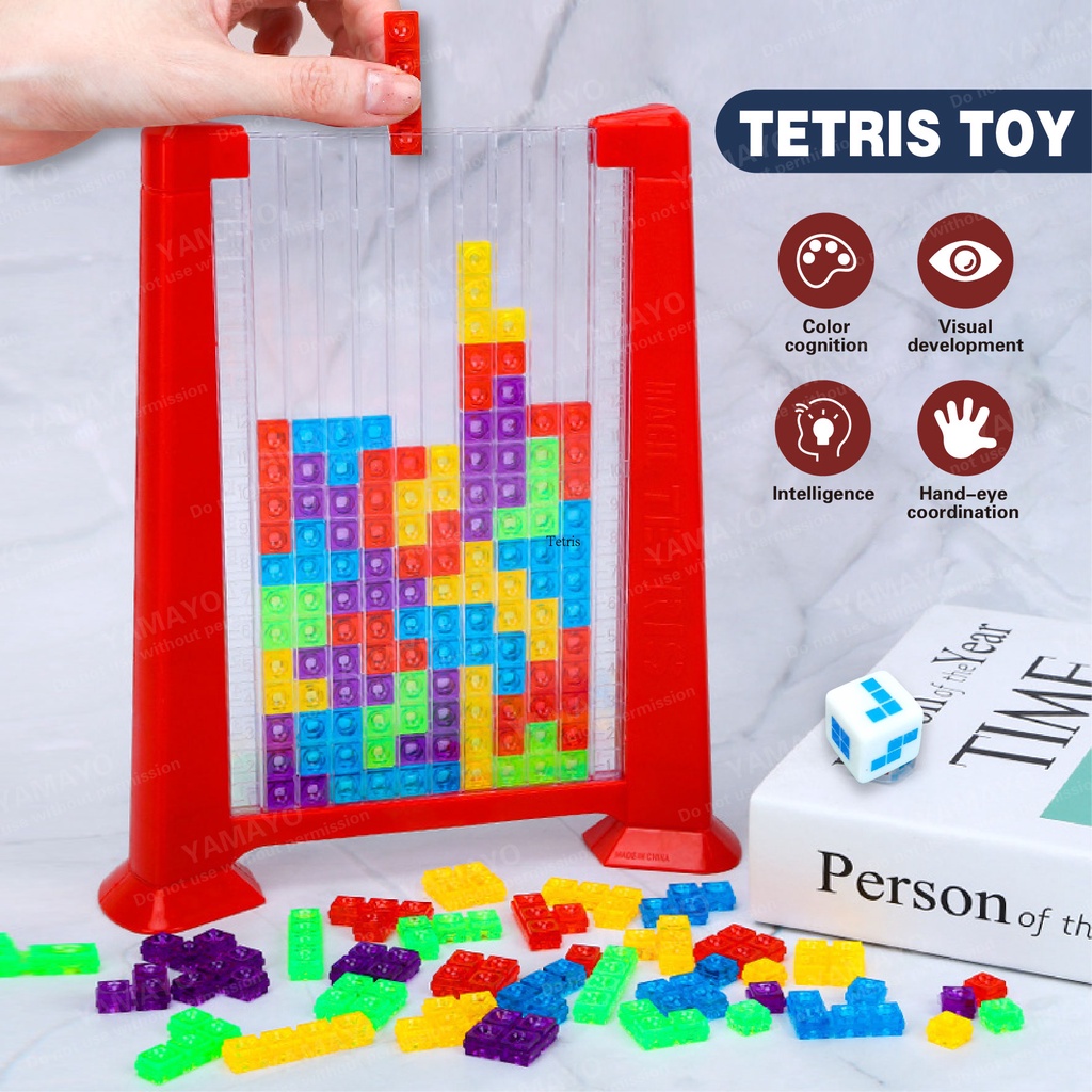 3D Tetris Building Block Game || Russian Square Jigsaw Puzzle Toy ...