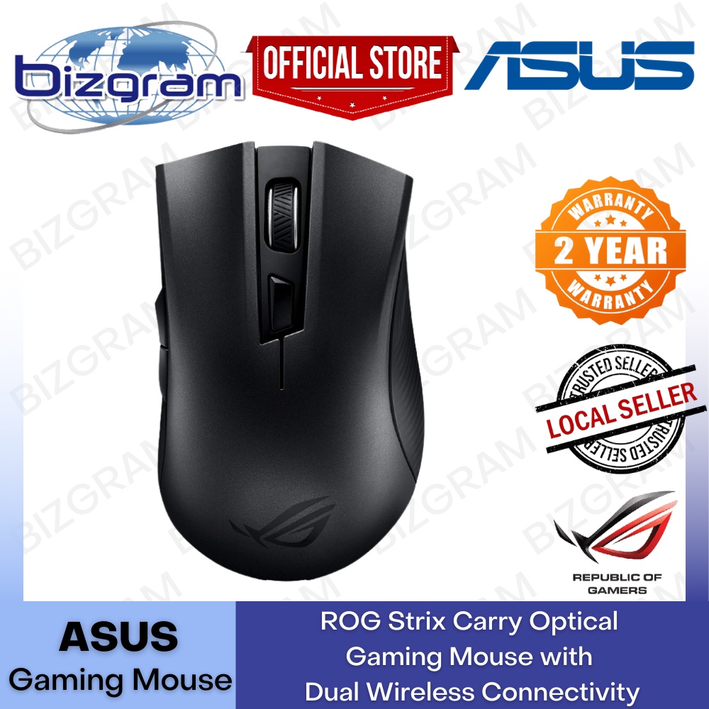 ASUS ROG Strix Carry Optical Gaming Mouse with Dual Wireless ...