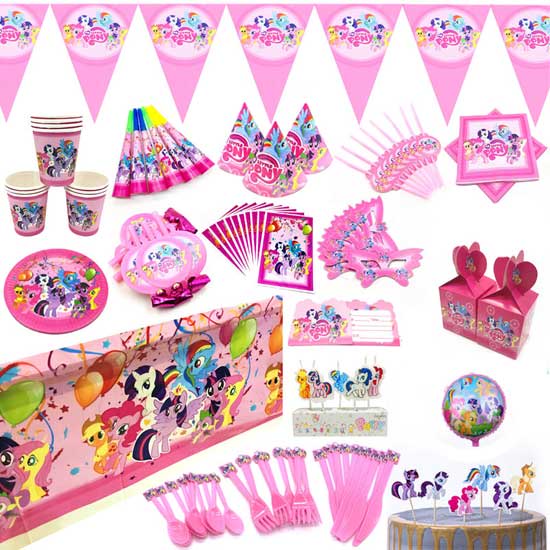 [SG SELLER] My Little Pony Party Supplies & Decoration Kit for Kids ...