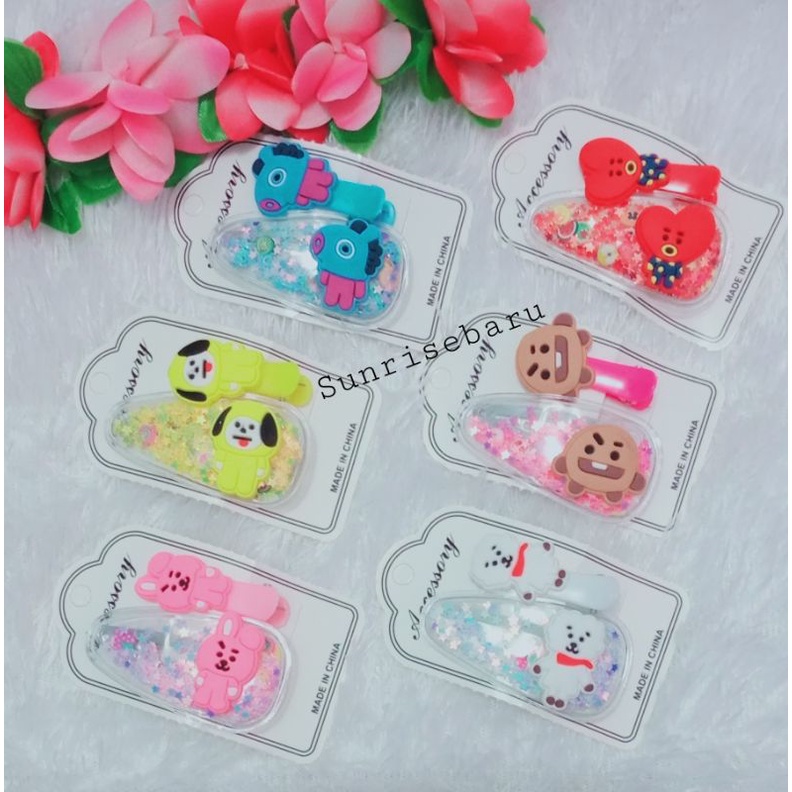 BTS / BT21 KPOP CHARACTER CHILDREN'S HAIR CLIPS (6 PAIRS) | Shopee ...