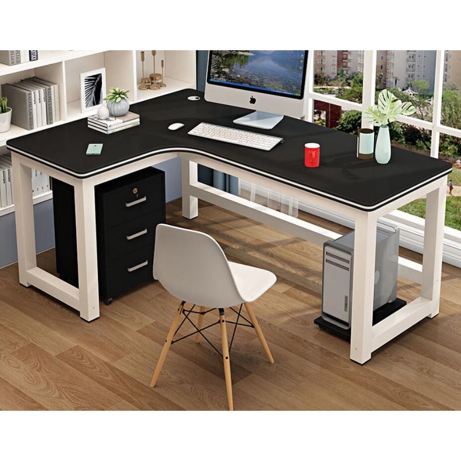 MOVI L-shaped Study Table Computer Office Corner Student Writing Desk ...
