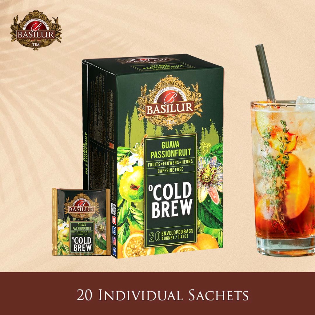 Basilur Caffeine-free Cold Brew - Guava Passionfruit Infusions (20 ...