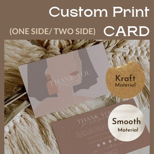 A5/ A6 / A7 (1/ 2 SIDE PRINTING) Custom Printing Thank You Card Kad ...