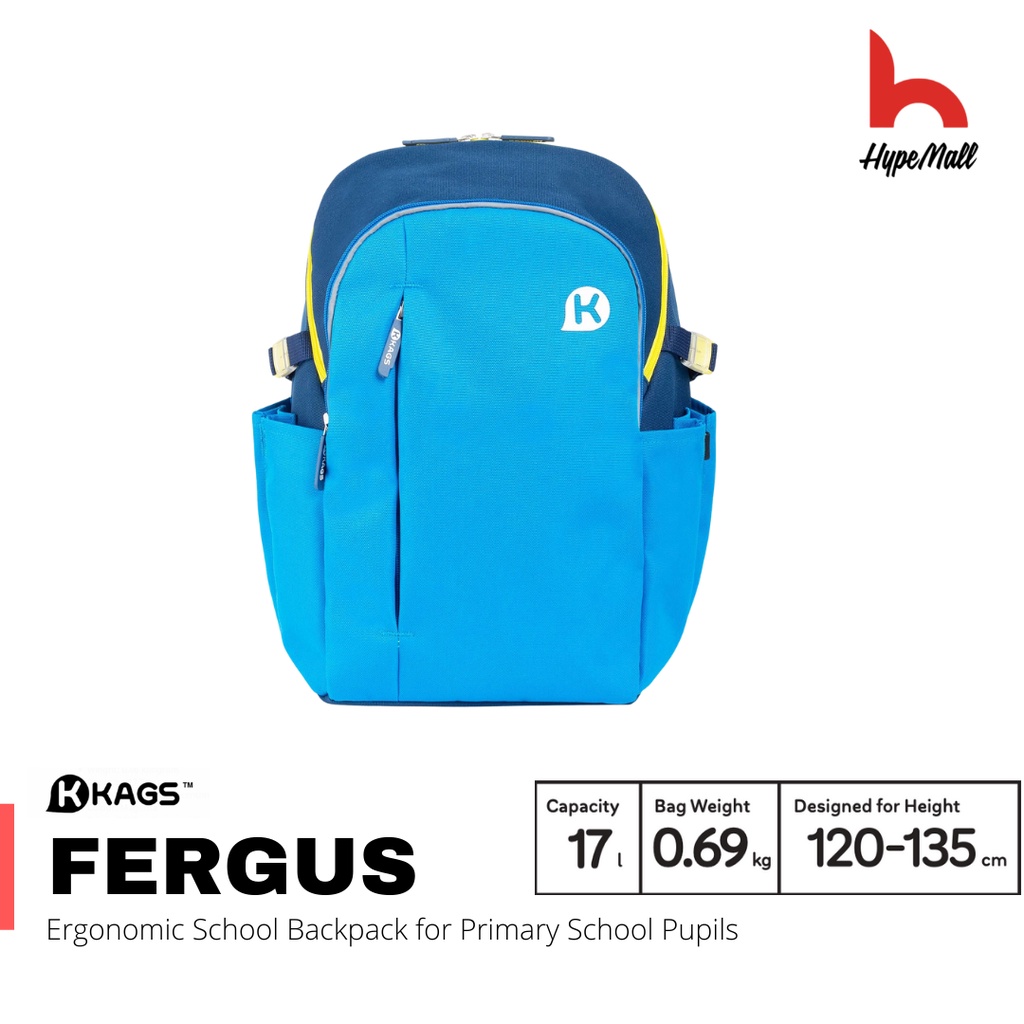 KAGS FERGUS Series Ergonomic School Bags for Primary School Pupils ...