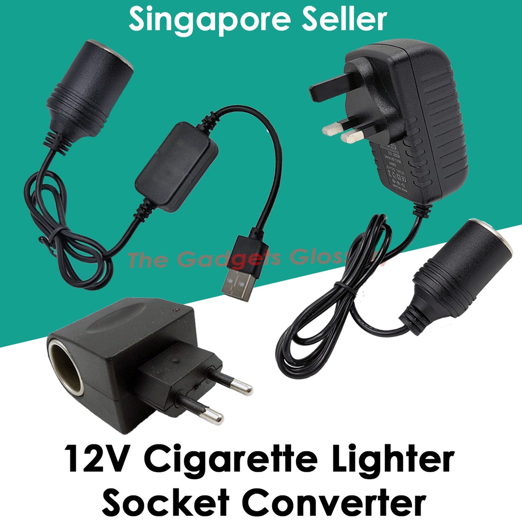【SG Seller】 ️12V Car Cigarette Port to USB Socket Converter ️ For ...