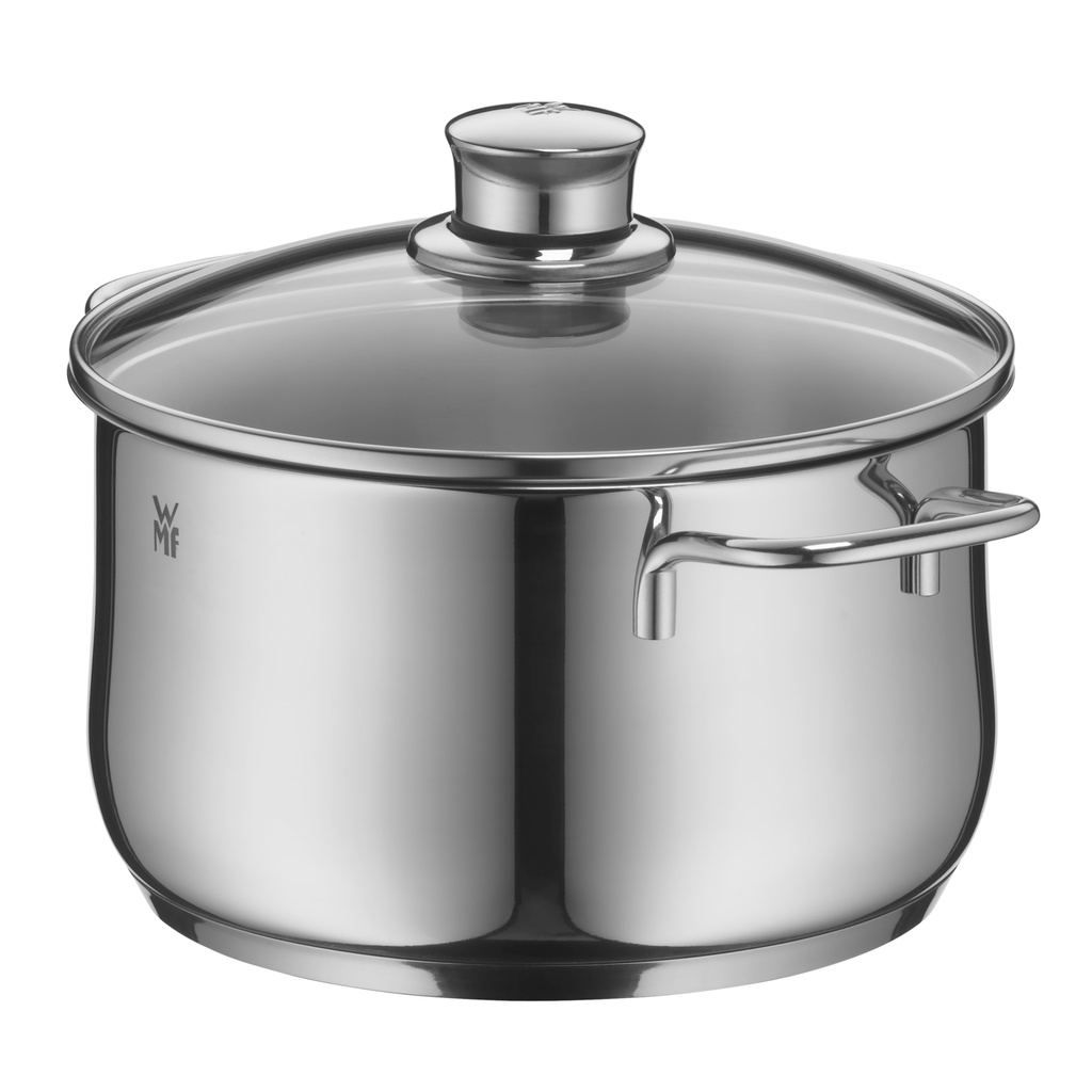 WMF Diadem Plus High casserole with lid 20cm 3.3L Stainless Steel ...
