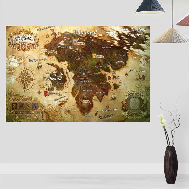 Wall New Arrival Map Poster on the Wall Modern Anime/Movie/Abstract ...