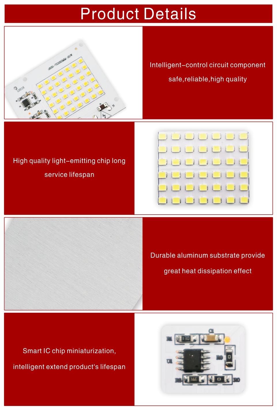 Got Liang SMD 2835 LED Chip 100W 50W 30W 20W 10W Flood Light Beads AC 220V-240V Led Floodlight ...