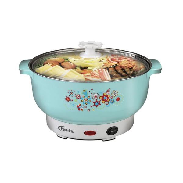PowerPac 2.0L Electric Multi cooker Steamboat hot pot with non stick ...
