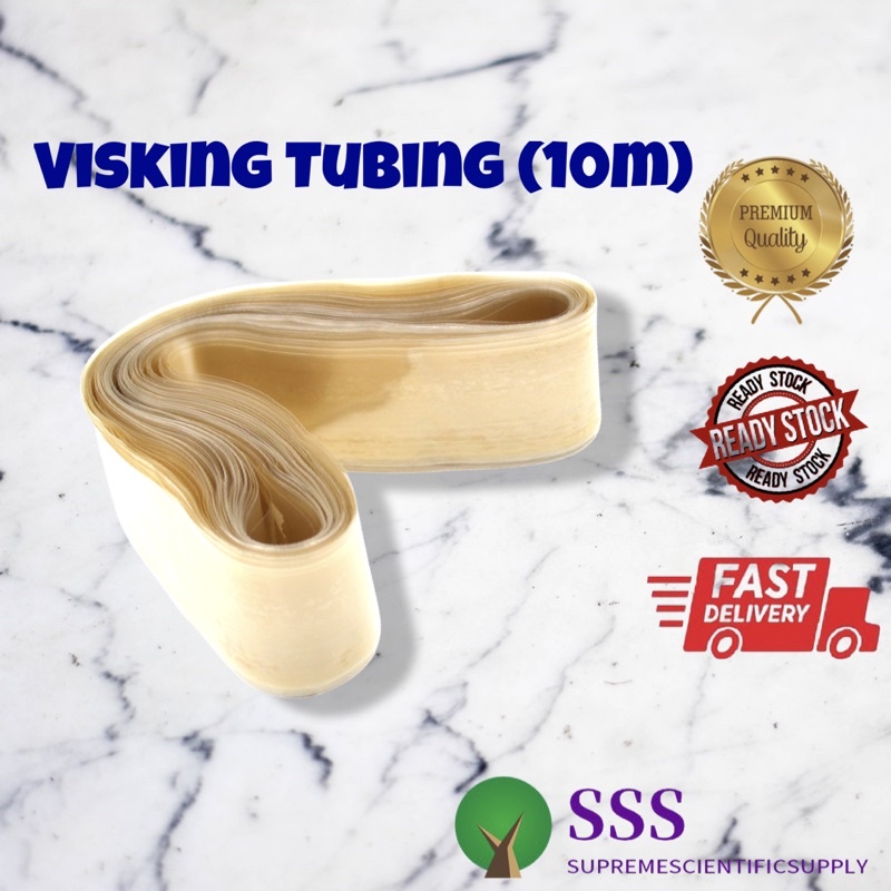 Visking Tubing Dialysis Cellulose 10m, Size 2 Inflat D14.3/26mm (10 ...
