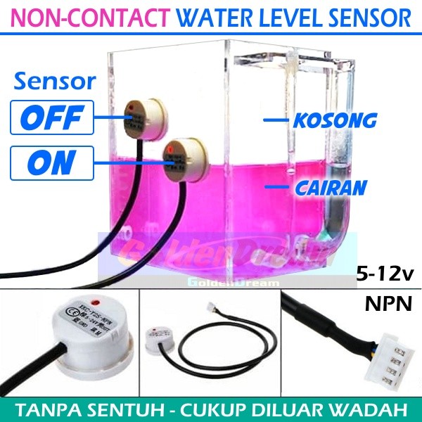 Non Contact Liquid Level Sensor Water Oil Water XKC Y25 DC Chemical ...