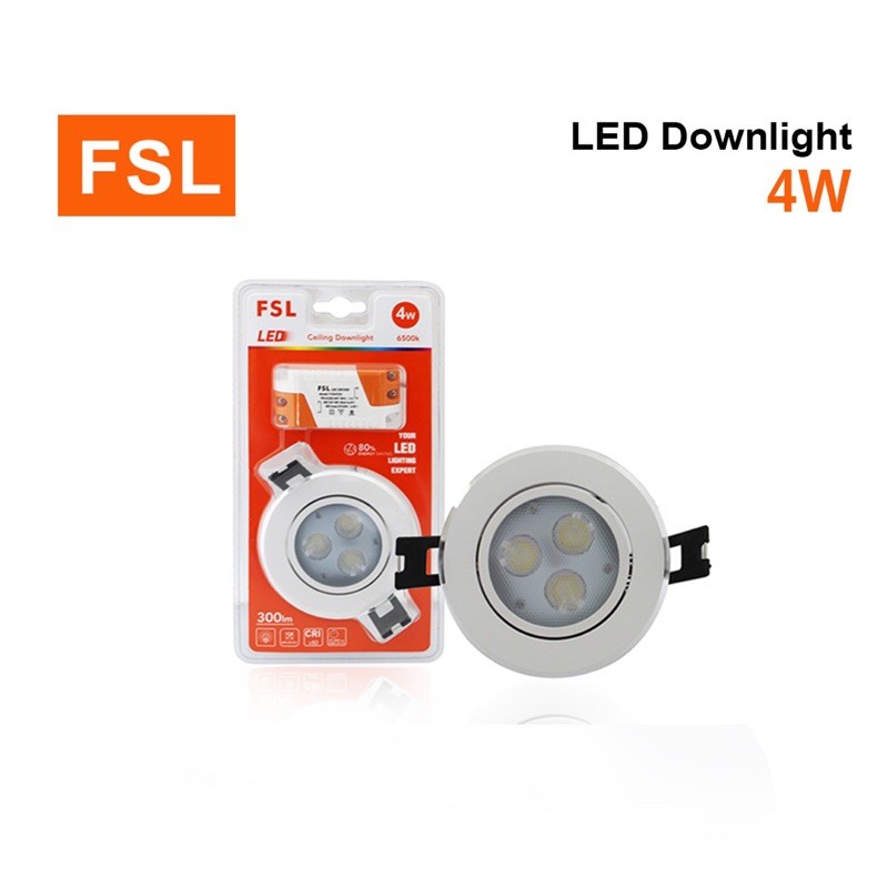 FSL SMD Eyeball Fitting/Ceiling Downlight | Shopee Singapore