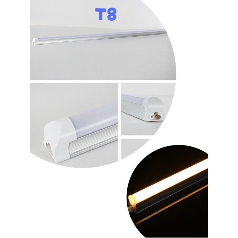 220V T5 T8 LED Integrated Ceiling Tube light Kitchen Lighting Bathroom ...