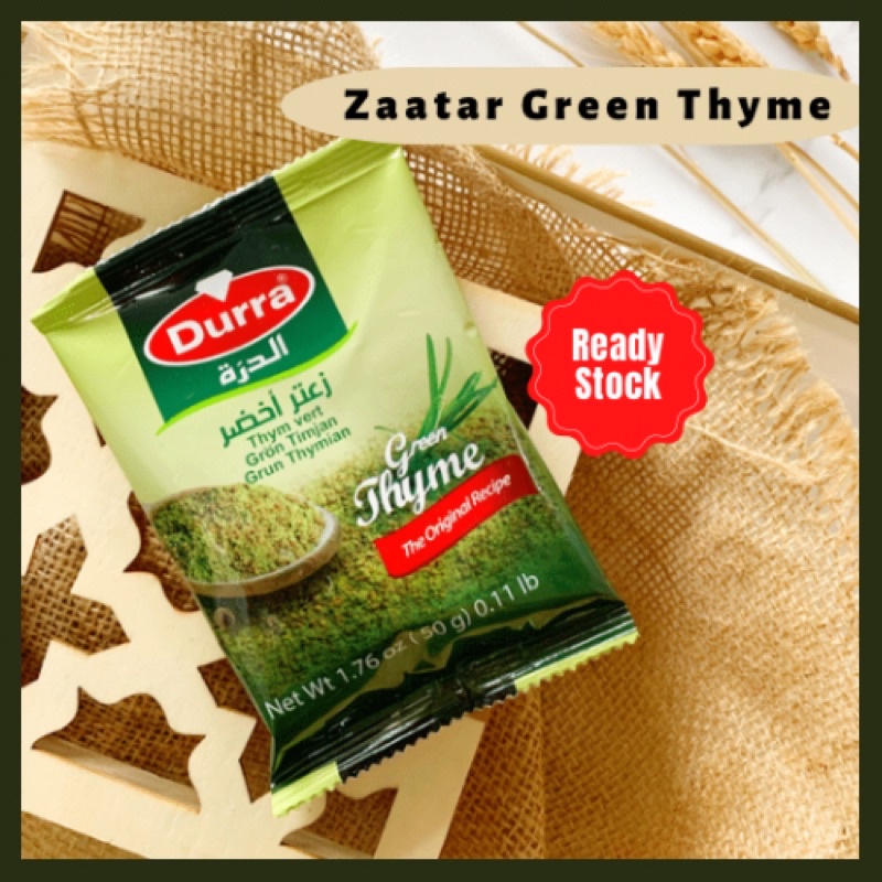 Green Zaatar Durra Thyme Herbs 100g 200g 400g !! | Shopee Singapore