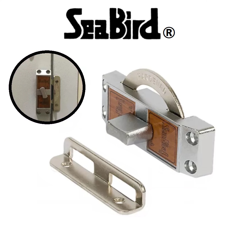 Seabird Sliding Keyless Door Latch Haspslock Lock Pintu Tandas Pintu ...