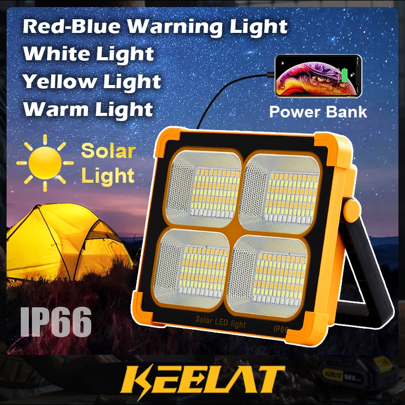 KEELAT Solar Light Outdoor Lighting Warm Light Waterproof Solar ...