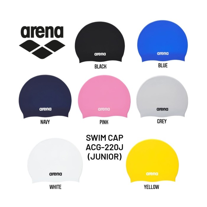 Arena Swim Cap Junior ACG-220J Children's Swimming Cap | Shopee Singapore