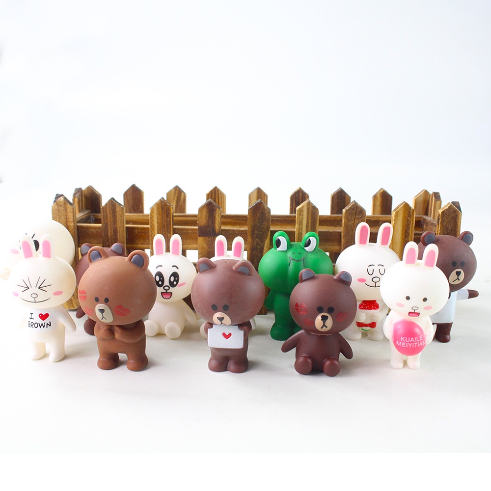12Style Q version Anime Line Town Brown Bear Moon Cony James Sally ...