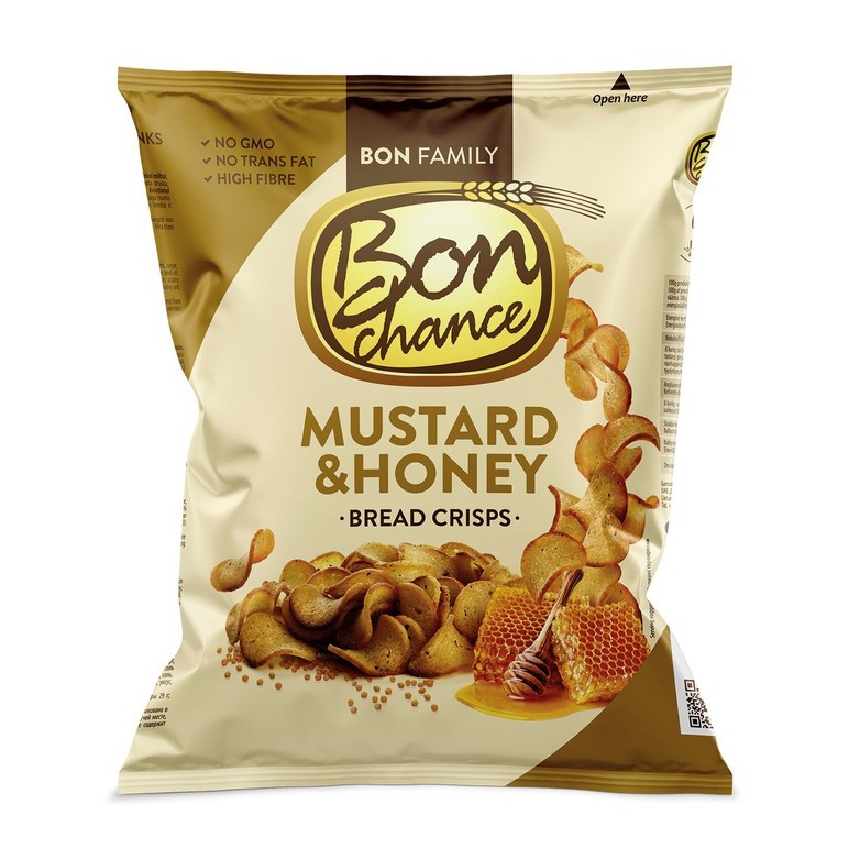 [Bundle of 3 Mix Flavours] 120G Bon Chance Bread Crisps Mustard, Pepper ...