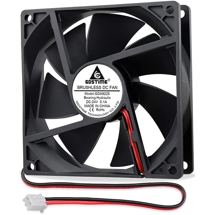 GDSTIME 24V Fan 92mm Fan 92 x 25mm Computer Fan 9225 PC Fan 9CM DC Brushless Cooling Fan 24V ...