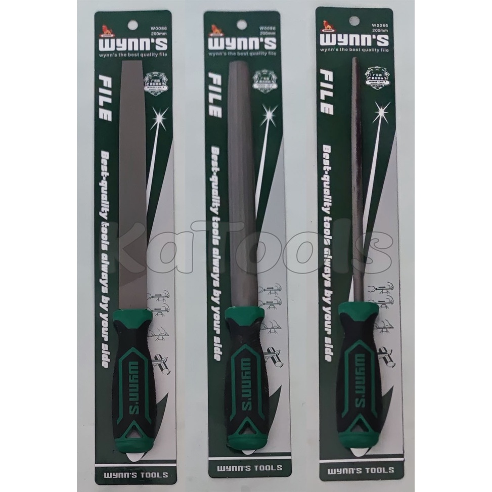 WYNNS STEEL FILE KIKIL (FLAT, ROUND, HALF-ROUND) | Shopee Singapore