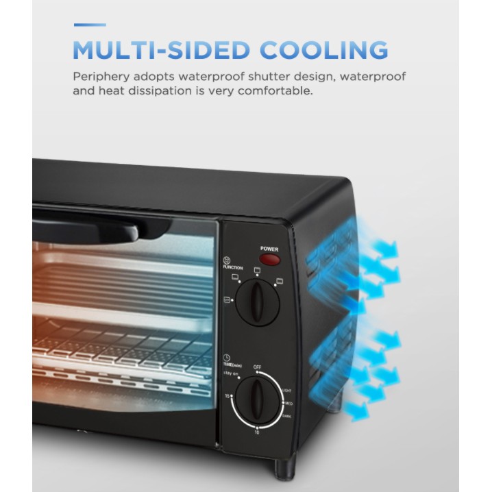 MIDEA Toaster Oven MEO-10BDW-BK 10L [1 Year Local Warranty] | Shopee ...