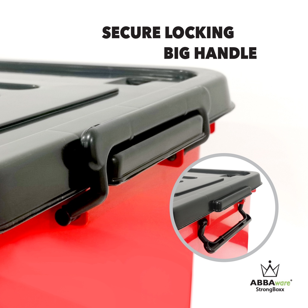 Abbaware Storage Box 100 Litre /Kotak Simpanan dengan roda/Storage Box ...