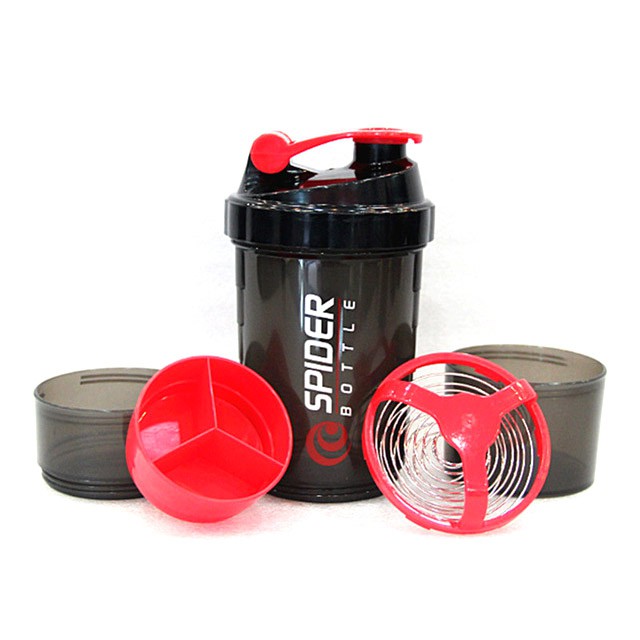 Spider Whey Protein Bottle Gym Shaker 3 Part 500ml | Shopee Singapore