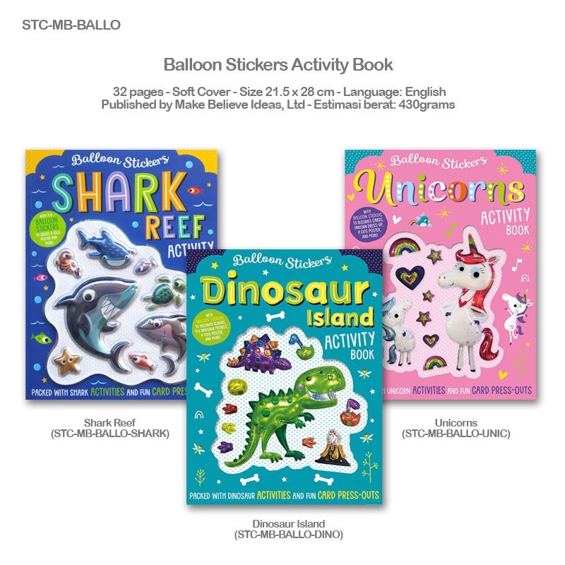Balloon Stickers: Activity Book Children's Activity Book sticker Book ...