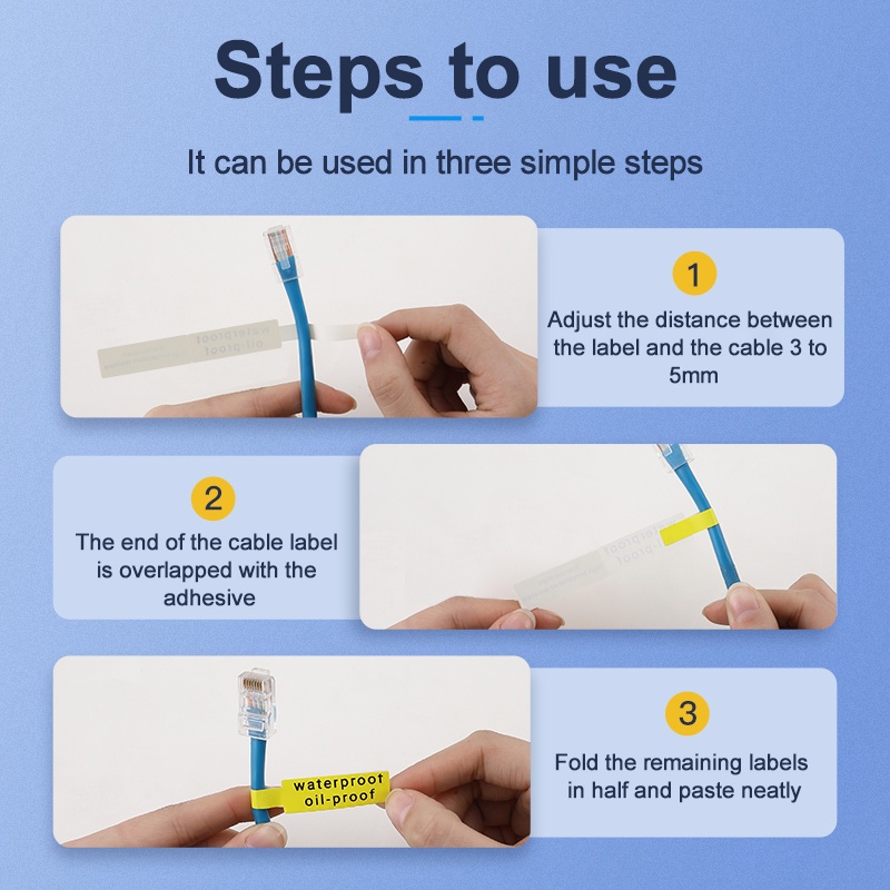 【Cable Label 】Niimbot D11/D110/D101 Cable Optical Fiber Engineering ...
