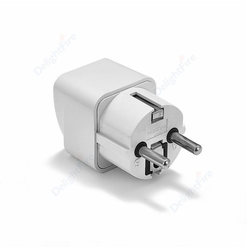 1pcs Universal AU UK US EU Plug Adapter US to EU Converter Black/White Australian Euro Travel ...