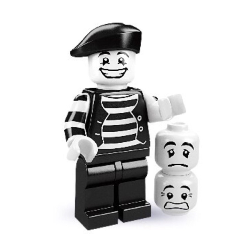*In Stock* Lego Minifigure Minifig 8684 Series 2 Mime Mimic | Shopee ...