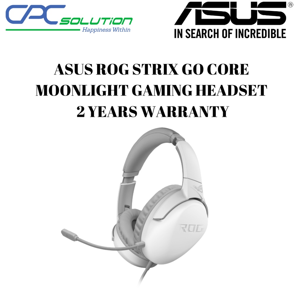 ASUS ROG STRIX GO CORE MOONLIGHT GAMING HEADSET 2 YEARS WARRANTY ...