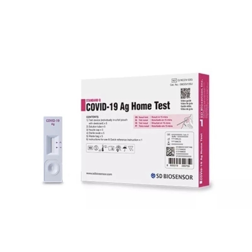 SD Bio-sensor Covid-19 Ag Home Test Kits 5s/box [Expiry : August 2026 ...