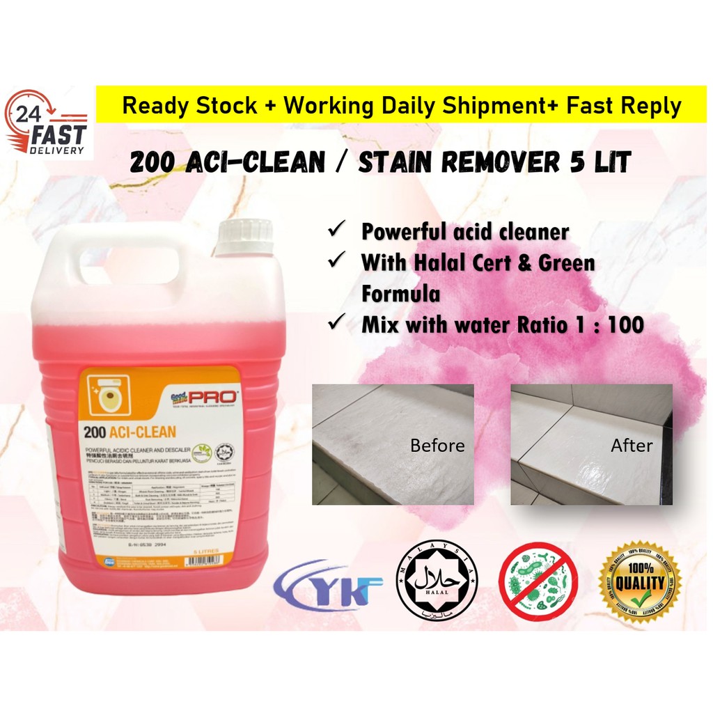 Goodmaid Acid Clean 200 Acid Stain Remover Pencuci Lantai Toilet ...
