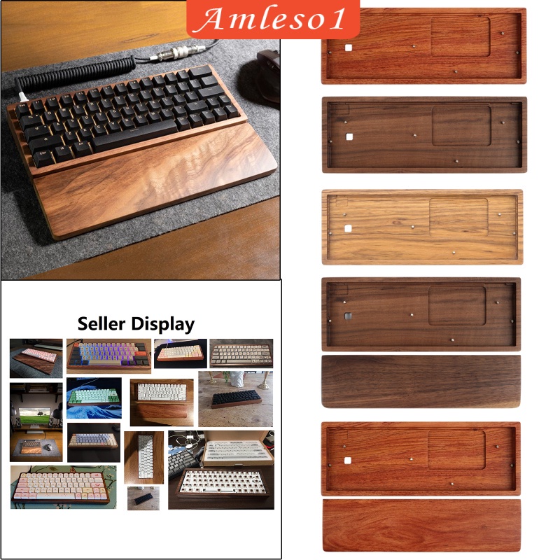 [AMLESO1] Solid Wood Case Customized Shell for GK61X GK61XS GK64XS Mini ...