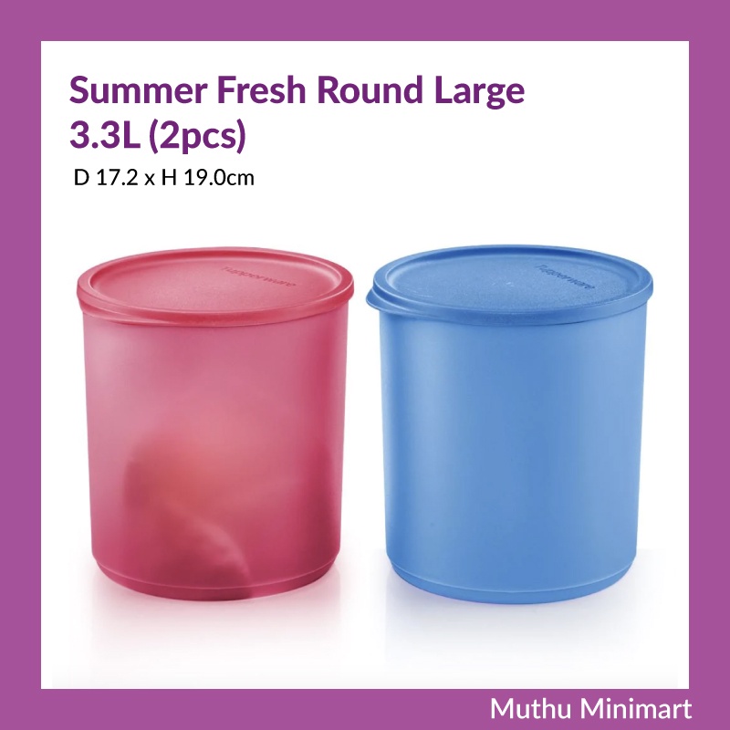 Tupperware | Summer Fresh Round Large Tall Canister Food Storage Food ...
