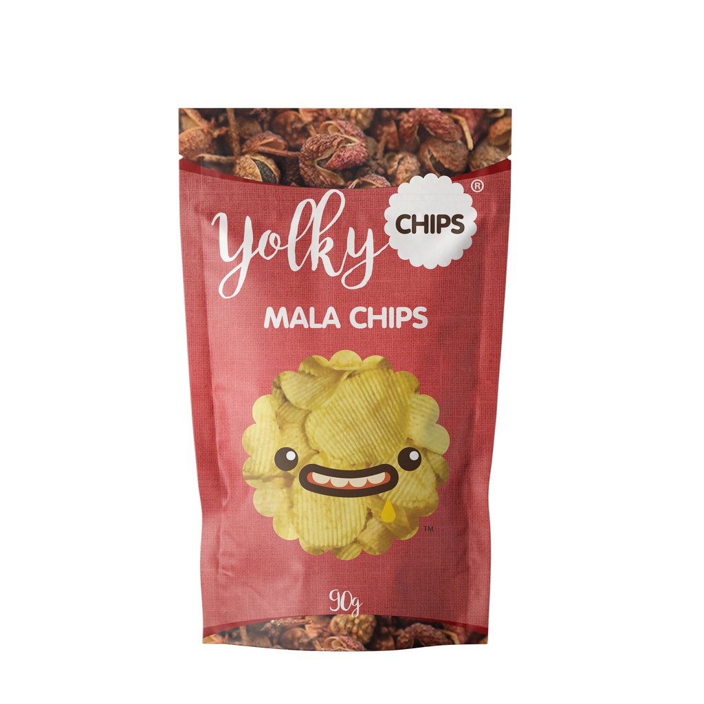 Yolky Chips Mala Chips 90g | Shopee Singapore