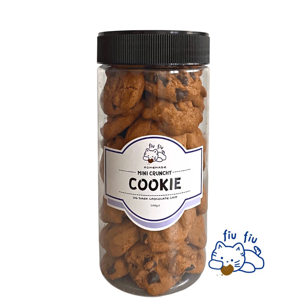 FIU FIU BAKE MINI CRUNCHY COOKIES SERIES - DARK CHOCOLATE CHIP (200g ...
