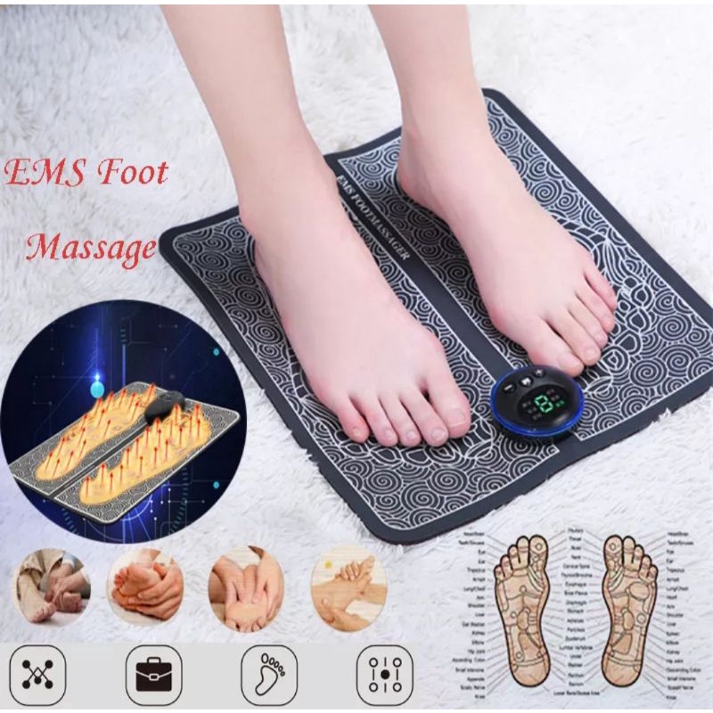 Local Smart Electric Portable EMS Foot Massager Massage | Shopee Singapore