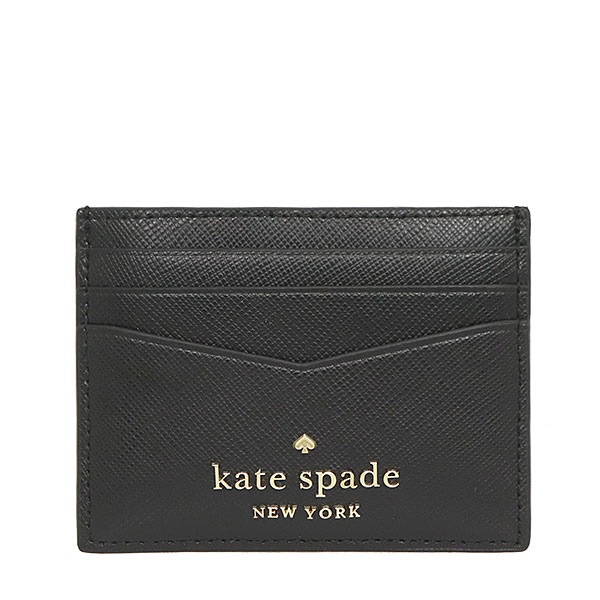 Kate Spade card case Saffiano leather Stacy logo Small slim card holder ...